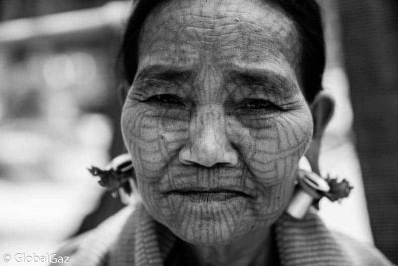 Chin Tattoo Women - A Unique Ethnic Tribe In Myanmar